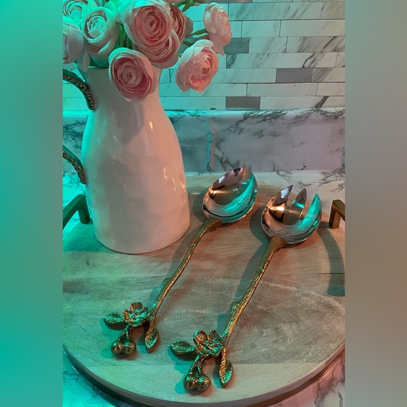 Dining | Gold Server Set | Poshmark